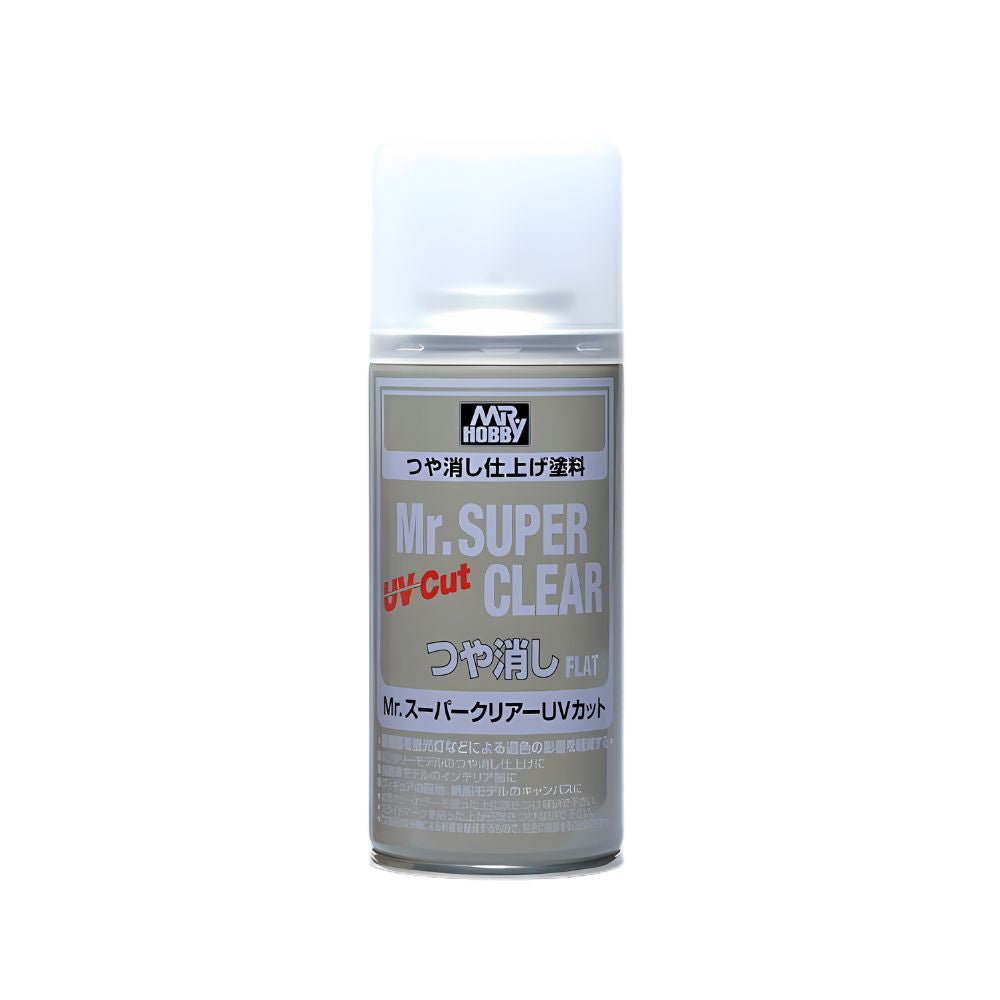 Mr. Super Clear UV Cut Flat Spray, 170 ml